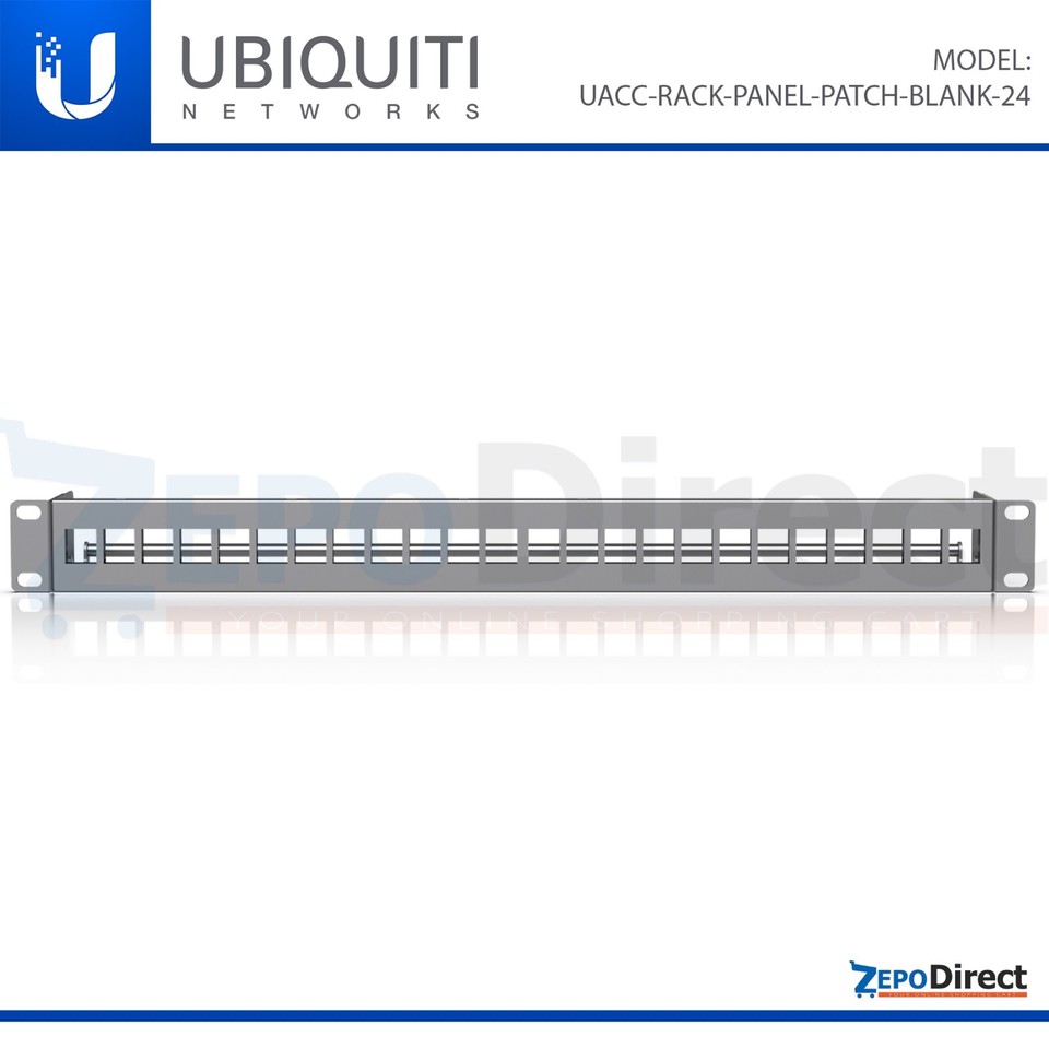 Ubiquiti Unifi Rack Mount Blank Patch Panel 24-Port UACC-RACK-PANEL ...