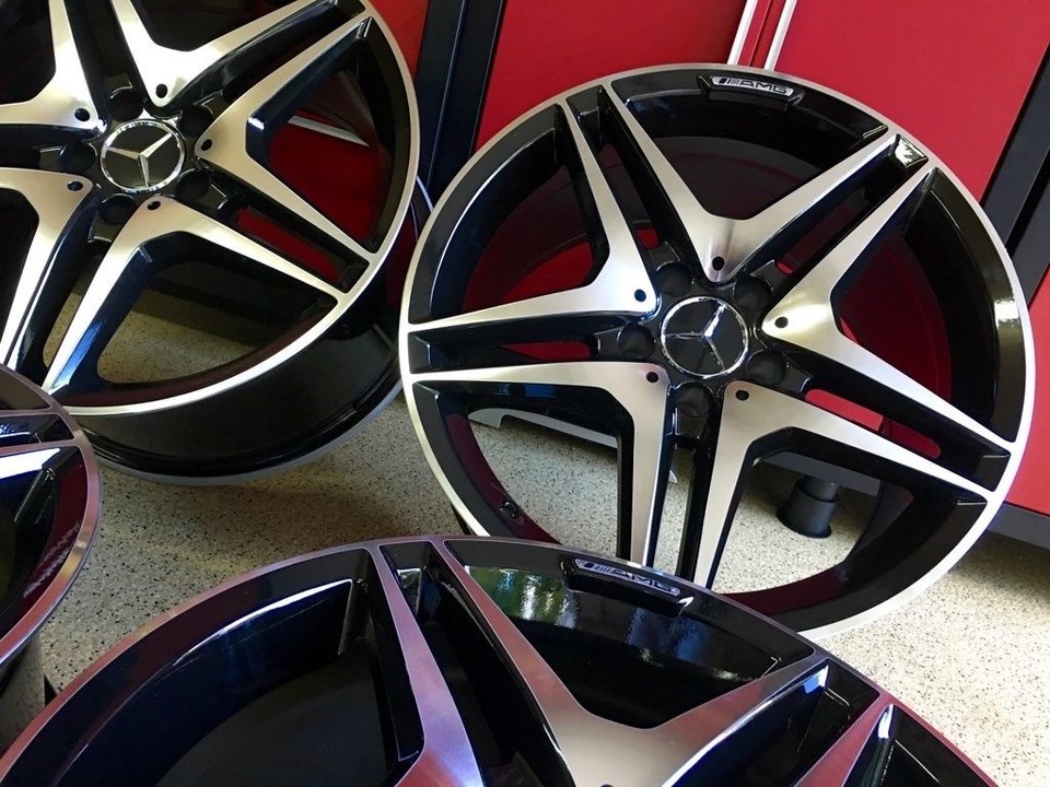 MERCEDES BENZ 18 INCH RIMS WHEELS SET4 NEW 18/8.5 FITS C300 C250 C350 ...