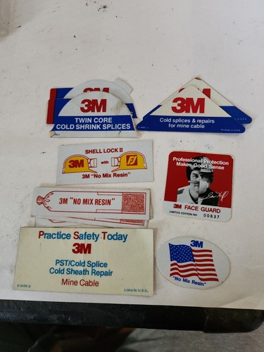 (11) Vintage 3M COAL MINING Stickers | eBay
