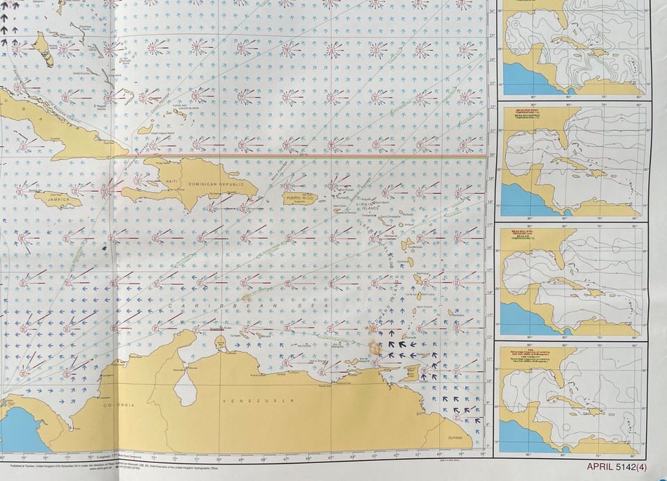 Admiralty 5142(4) ROUTEING CHART GULF OF MAXICO AND CARIBBEAN SEA APRIL ...
