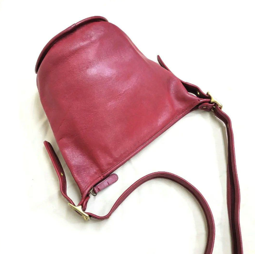 Vtg Coach 9953 Old Helen’s Legacy Duffle Bucket Shoulder Bag Red ...