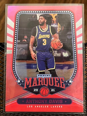 ANTHONY DAVIS 2020-21 MARQUEE LAKERS KENTUCKY WILDCATS #263 PINK ...