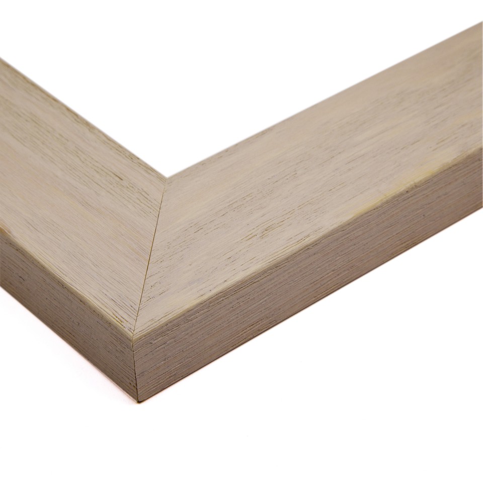 ArtToFrames Picture Frame Custom 1.75" White Tan Distressed Wood 4290 ...