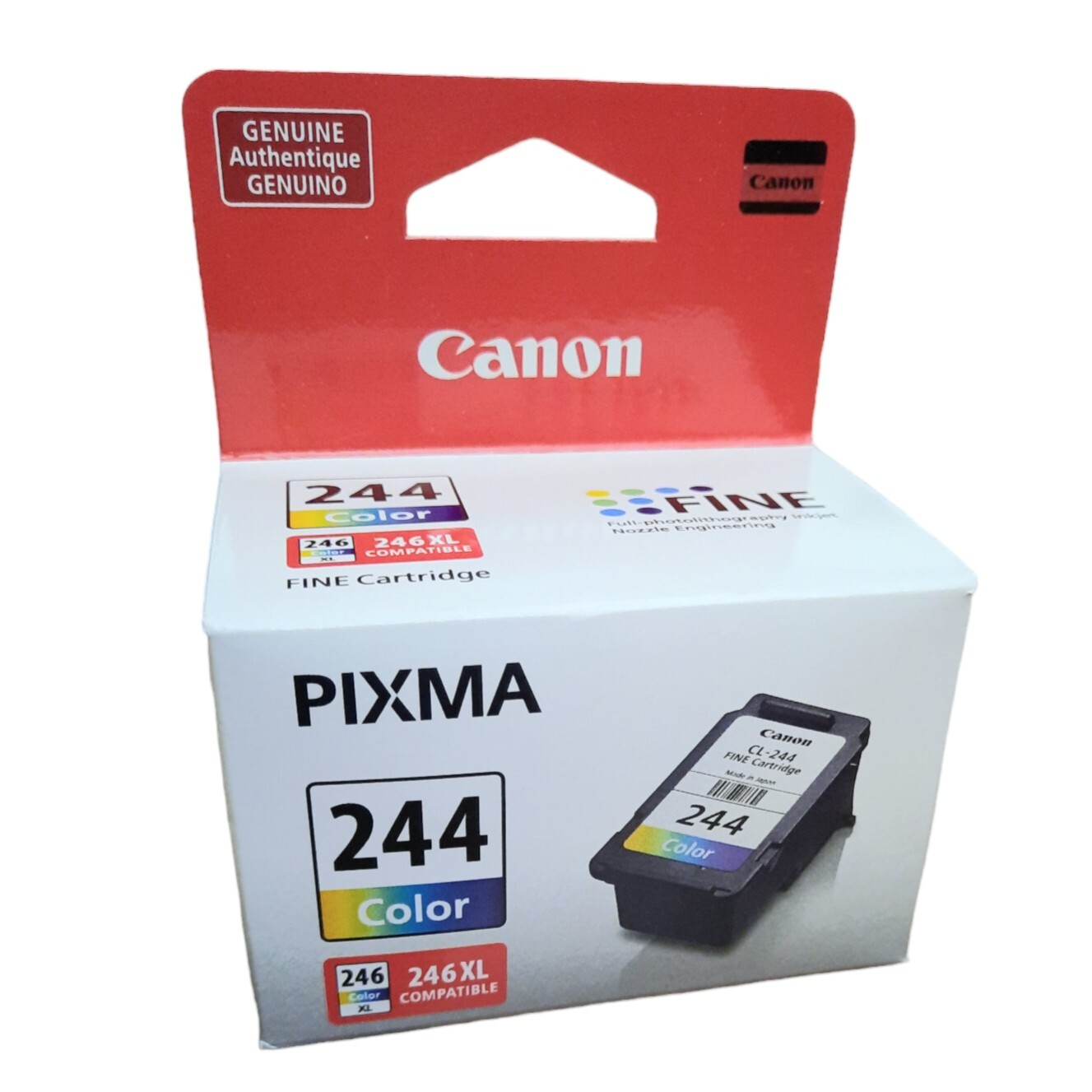 New Sealed OEM Genuine Canon Pixma CL-244 Color Ink Cartridge Yellow ...