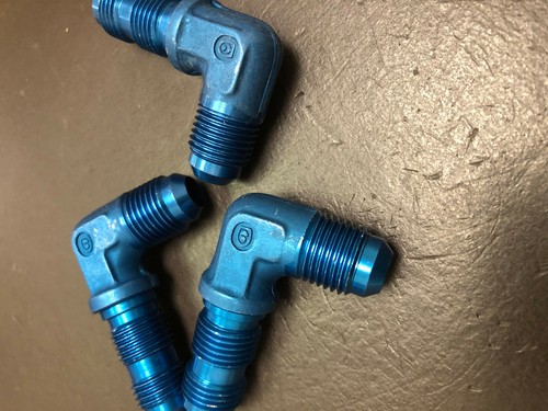 AN833-6D ELBOW ALUMINUM AN833 ELBOW, FLARED TUBE UNIVERSAL, 90º 2 PACK ...