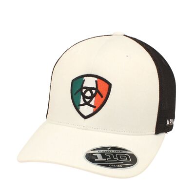 ARIAT Men's Adjustable Snapback Flexfit Shield Logo Baseball Cap, Black ...