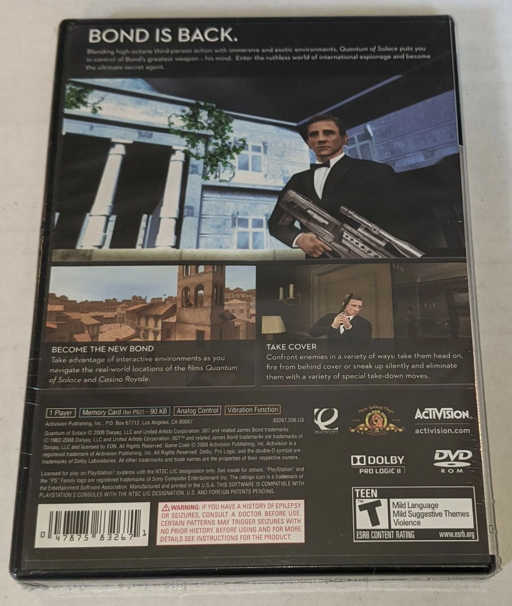 007 Quantum Of Solace Ps2