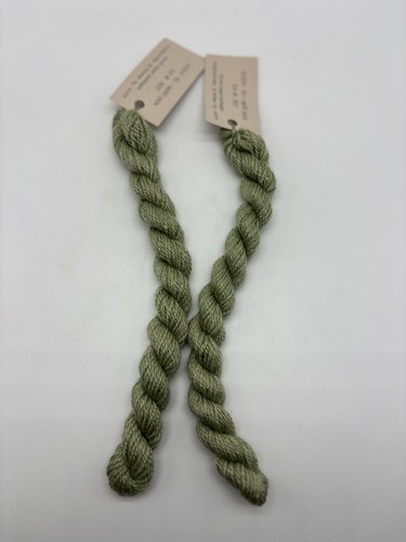 Silk and Ivory Needlepoint Yarn 28.8 Yd New Lot Of 2 Split Pea Color ...