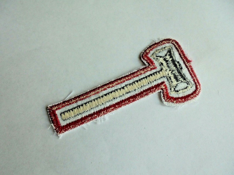 Cool Vintage BSA Boy Scouts Paul Bunyan Award Hatchet or Ax Cloth Patch ...