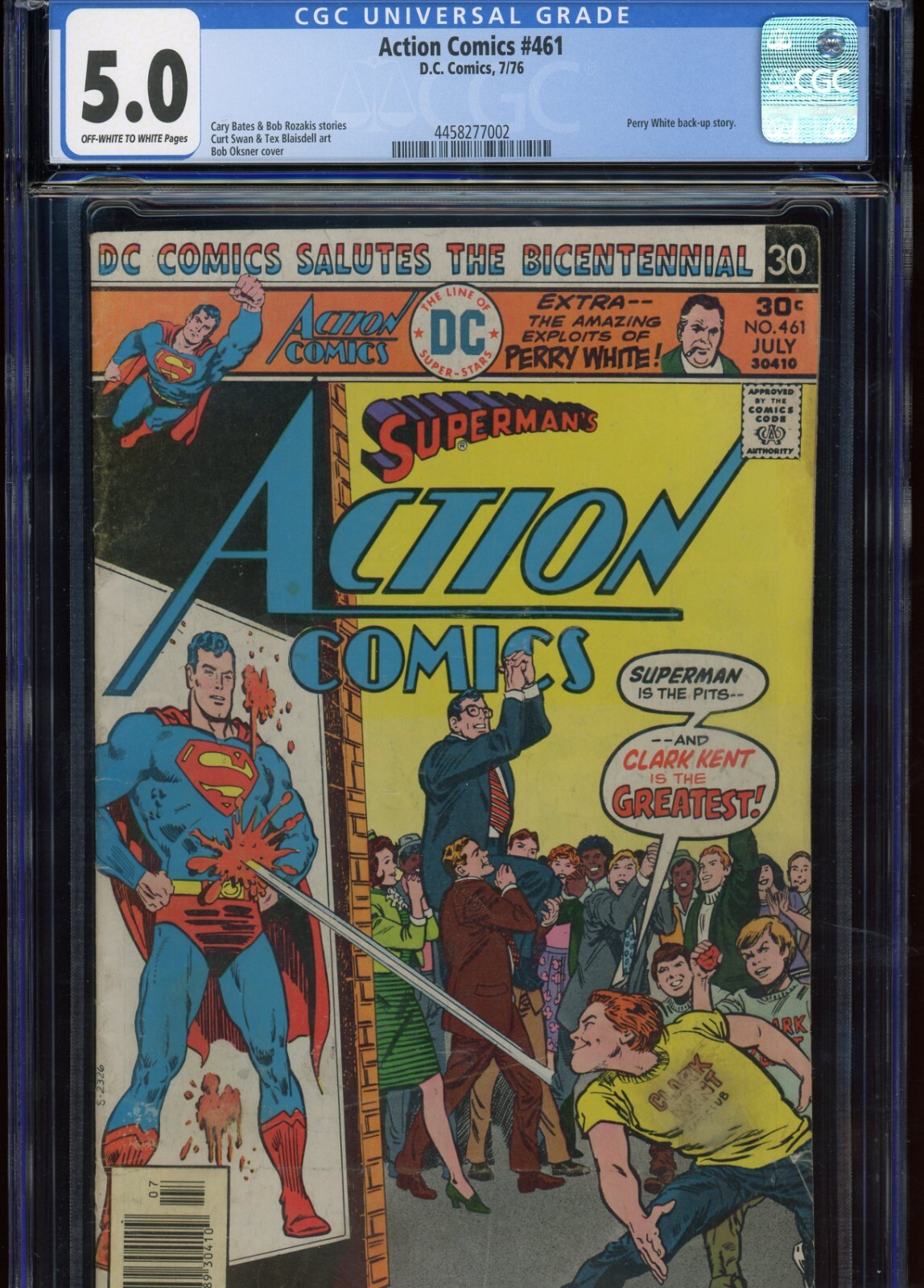 Action Comics 461 CGC 5 1976 D.C. Comics Newsstand Edition | eBay