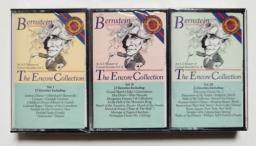 Leonard Bernstein Encore Collection Vol 1-3 - AtoZ Treasury- Cassette ...