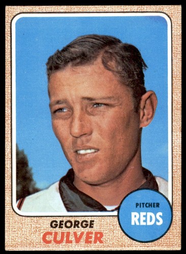 1968 TOPPS GEORGE CULVER CINCINNATI REDS #319 EX | eBay