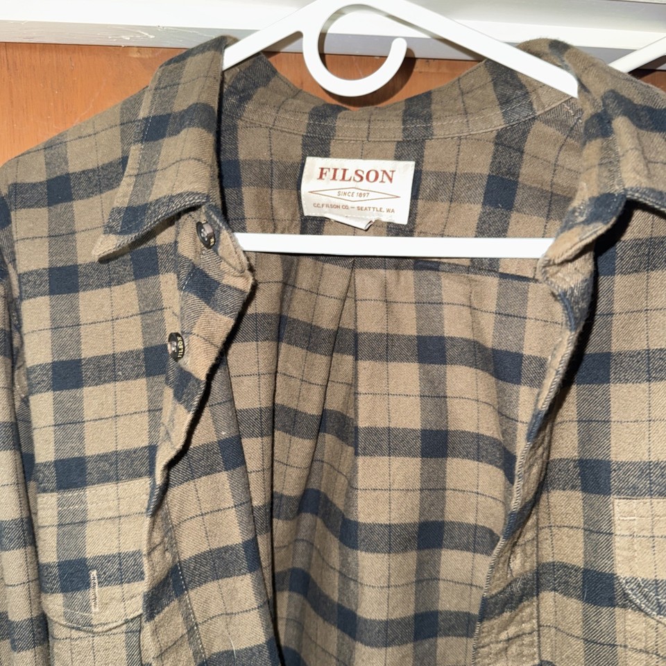 filson alaskan guide flannel shirt large 3 | eBay