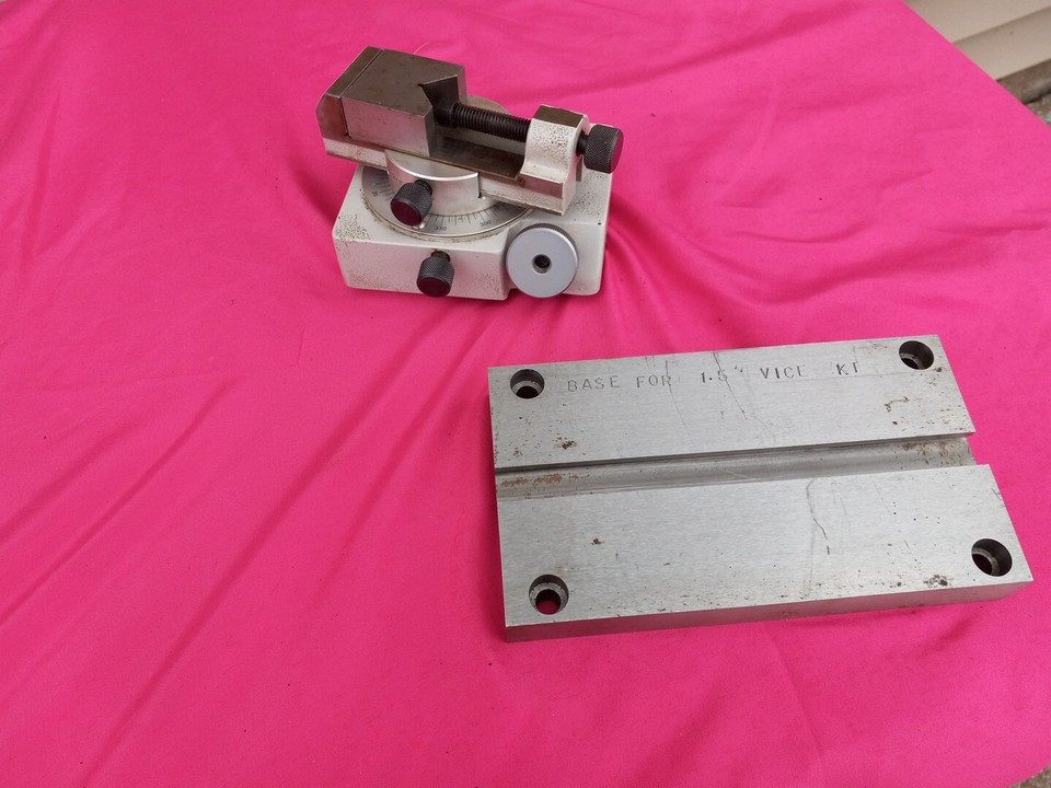 Rotary Table Workpiece Fixture With Vise For Shadowgraph/optical ...