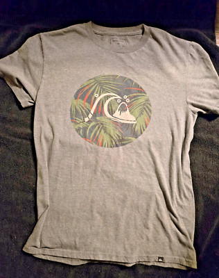 Quicksilver - Gray- T-Shirt -Logo Tag. Boys/Unisex-Medium | eBay