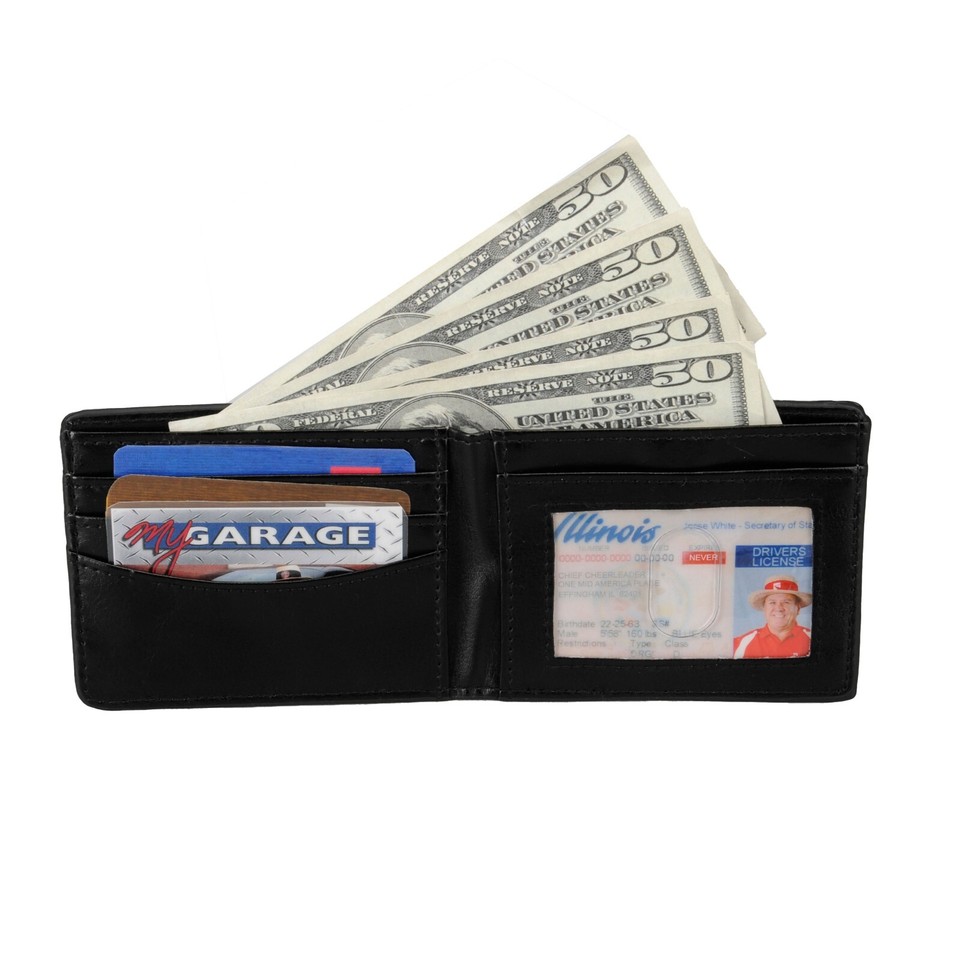 2005-2013 Corvette C6 Logo Bi-Fold Black Leather Wallet | eBay