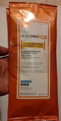 Medline ReadyPrep CHG 2% Chlorhexidine Gluconate Cloth MSC098CHG 3 ...