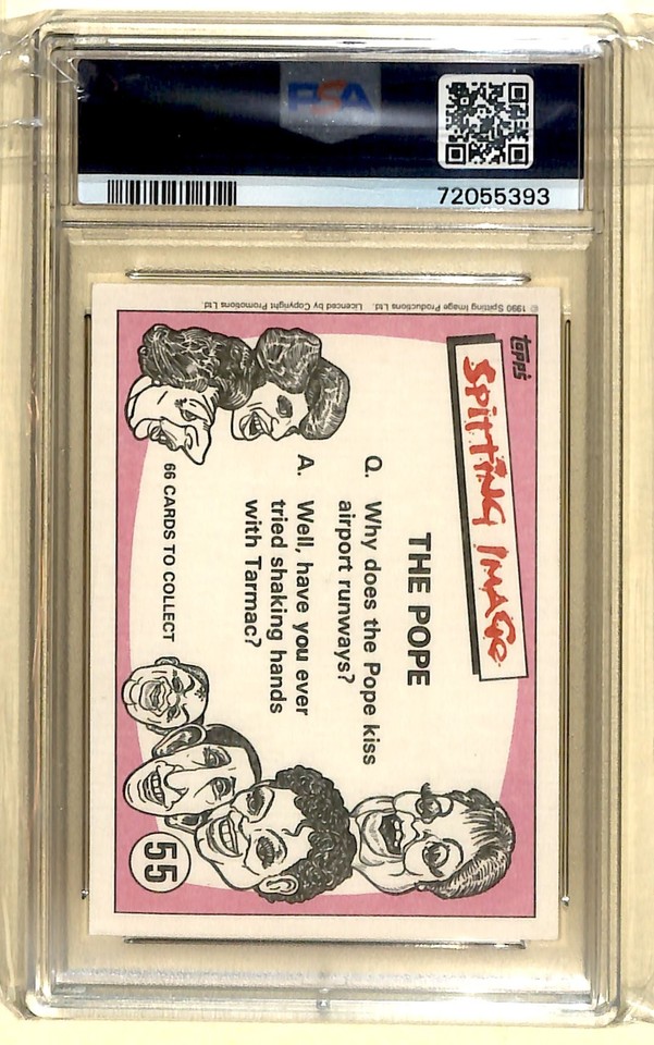 1990 Topps Spitting Image The Pope PSA 9 #55 | eBay