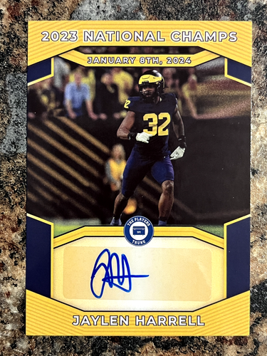 Jaylen Harrell Players Trunk 2023 National Champs Auto Michigan ...