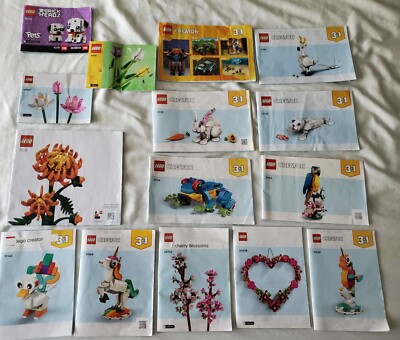 Lot of 15 LEGO Instructions Booklets | eBay