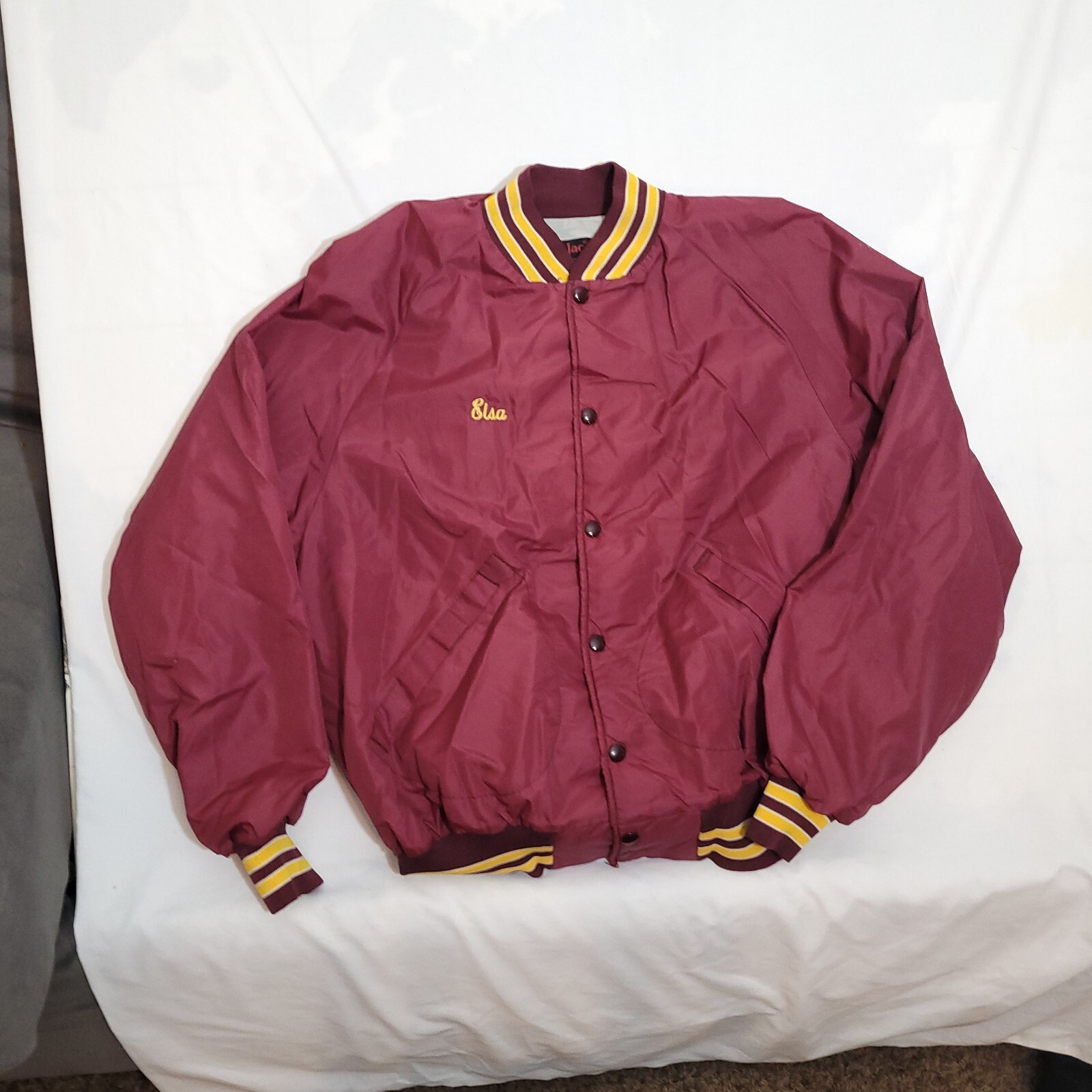 Vintage Dunbrooke Pla Jac Satin Bomber Jacket Adult L… - Gem
