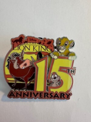 Lion King LE Disney Pin Baby Simba Timon Pumbaa 15th Anniversary Pin-on ...