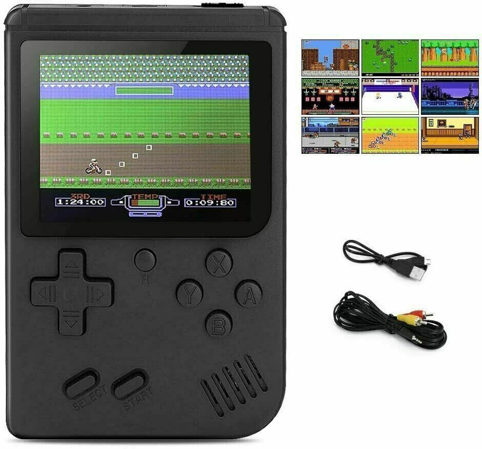 New Mini Retro Video Game Console 500 Games Portable Handheld Kids Game ...