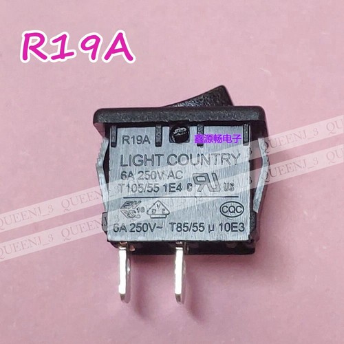 R19A LIGHT COUNTRY T85U 15*21mm Rocker switch 2 Pin 2 Position 6A ...