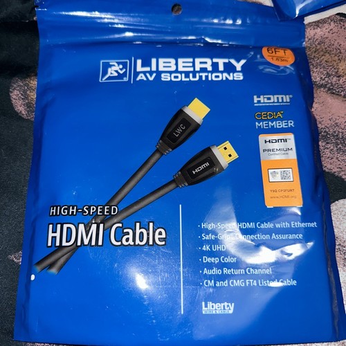 Liberty AV Solutions HDPMM06F HDMI Cable 4K UHD 6ft | eBay