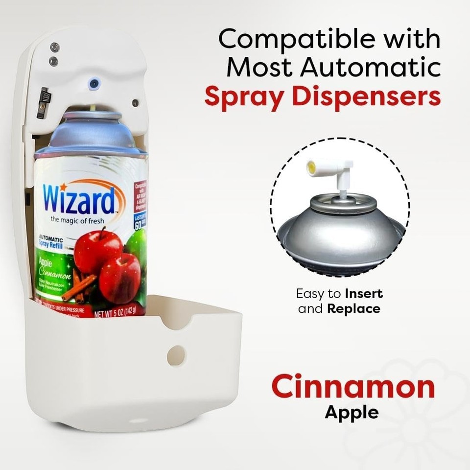 12 WIZARD Automatic Spray Refills 5oz Air Freshener Refill Cans | eBay