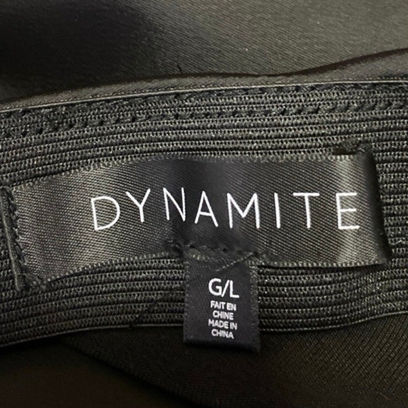 Dynamite Melody Black Silk Satin Pull-On Flowy Midi A-Line Slip Skirt ...