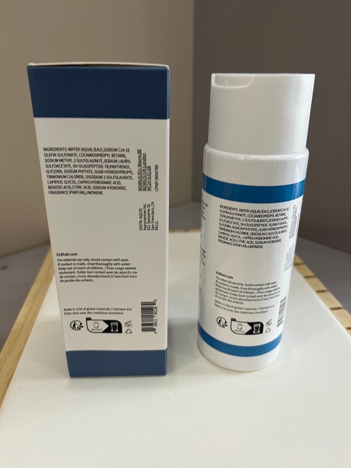 K18 Biomimetic Hairscience Damage Shield pH Maintenance Shampoo 8.5 fl ...