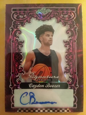 2025 Leaf Signature Series NICE READ Cayden Boozer Auto Duke Prospect ...