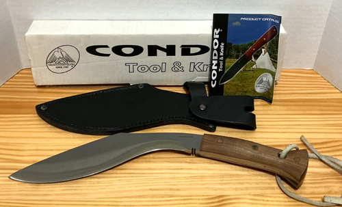 Condor Machete, Heavy Duty Kukri 10in Blade, Hardwood Handle w/Sheath ...