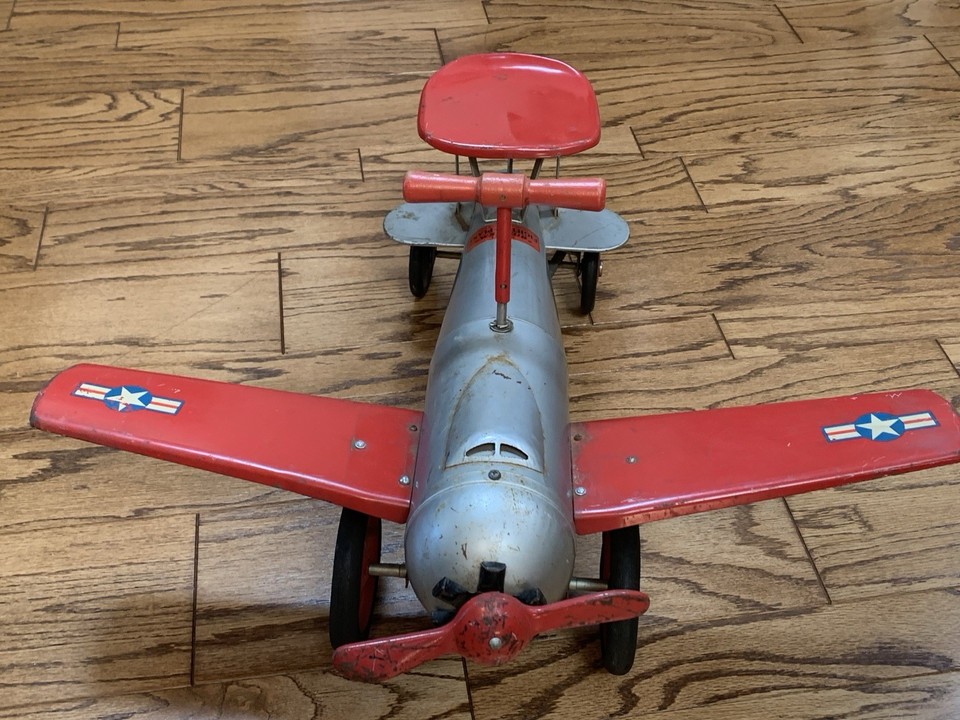 1953 Keystone "RIDE 'EM" FIGHTER PLANE /RIDE ON CHILDS AIRPLANE VERY ...