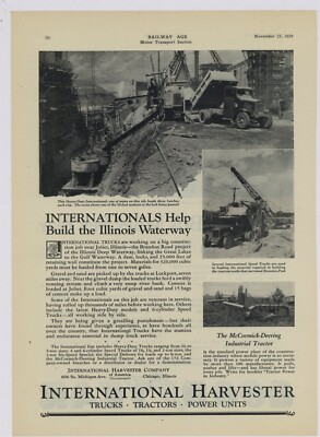 1929 International Harvester Ad: Brandon Road Project - Joliet ...