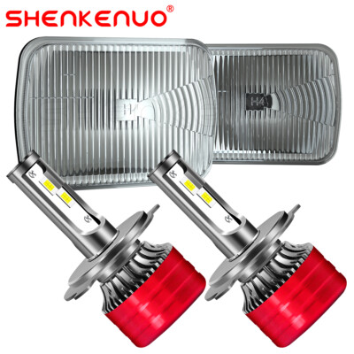 For Ford Ranger 1983-1988 7x6" 7x5" LED Headlight High/Low DRL Beam 2pc ...