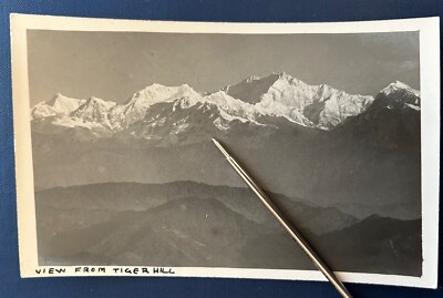 Antique View from Tiger Hill Mount Everest Real Photo Postcard ...