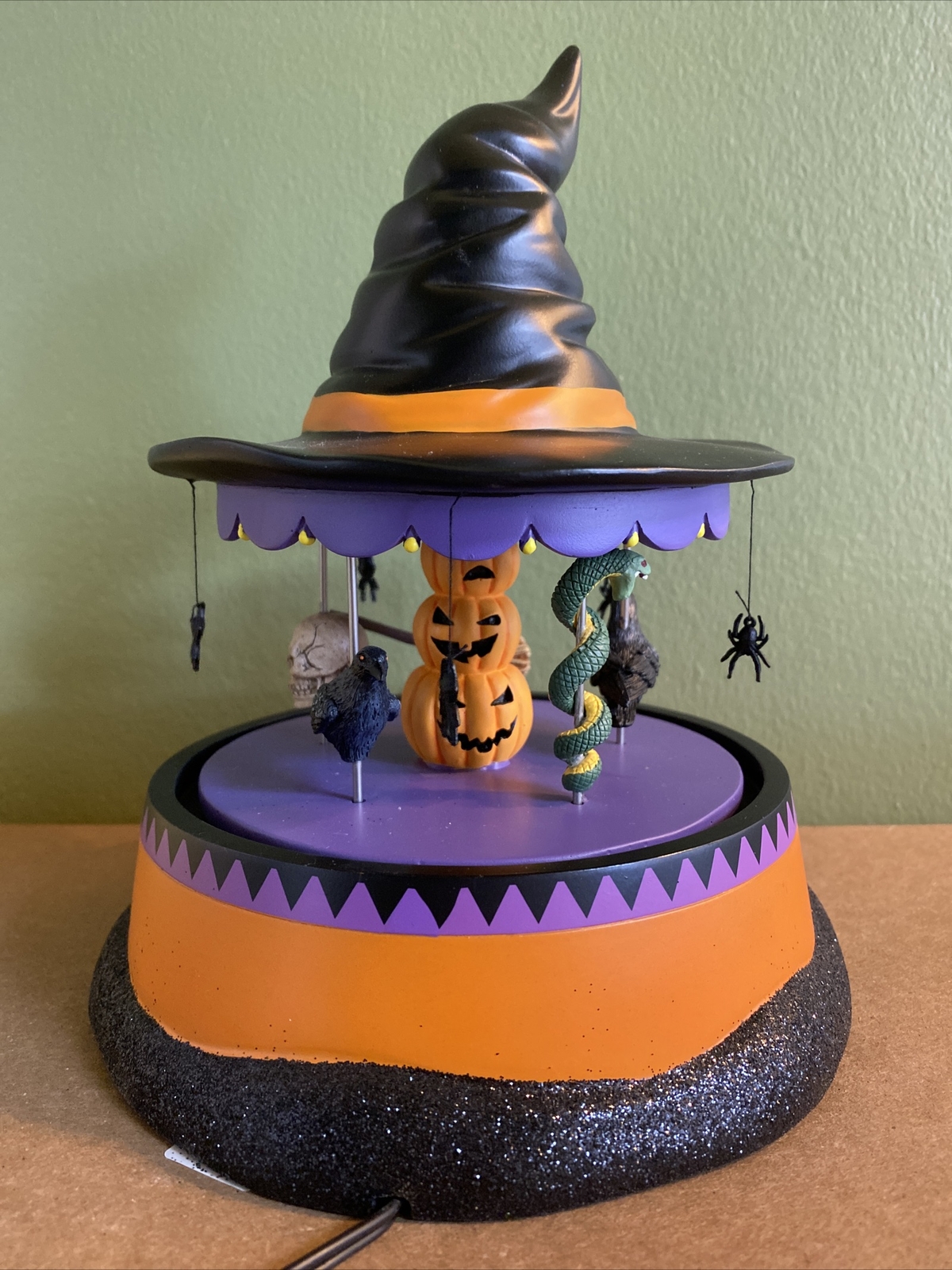 Department 56 Halloween Carnival Haunted Scary Go Round Ride Lighted ...