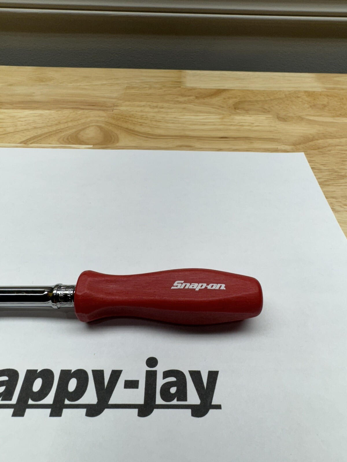 Snap-on Tools USA NEW RED 1/4" Hex Hard Grip SWIVEL Head BIT Ratchet ...