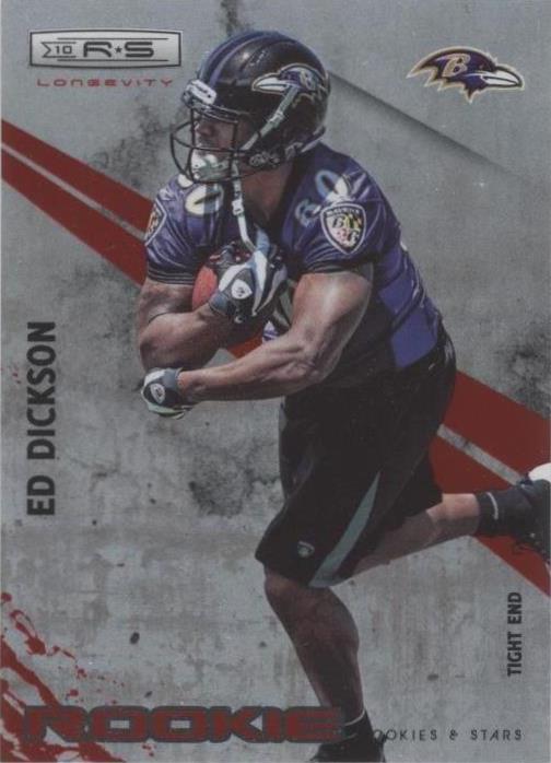 2010 Panini Rookies & Stars Longevity - Rookie Ed Dickson #193 Ruby ...