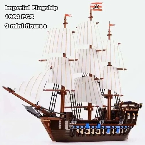 DIY Imperial Flagship Building Blocks Set 10210 Pirates Ship Bricks ...