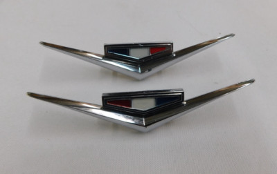 NOS OEM Chevrolet 1962 1963 Impala Fender Emblems Ornaments Bel Air ...