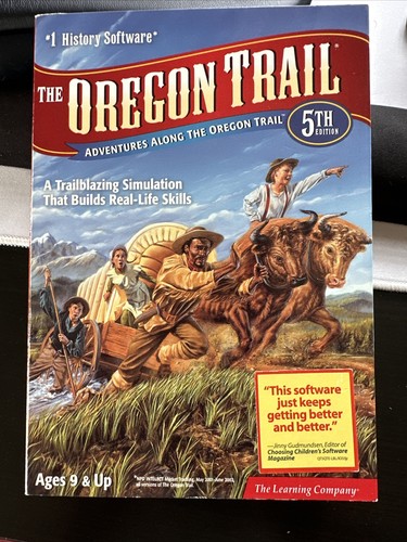 The Oregon Trail: 5th Edition PC Big Box Game Sierra Hard To Find! Rare ...