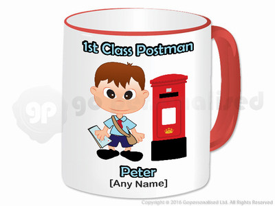 Personalised Postman Gift Postman Mug Mailman Present Postal Staff ...