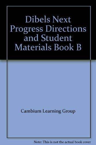 Book B : Dibels Next Progress Monitoring Assessment Book: Assessor ...