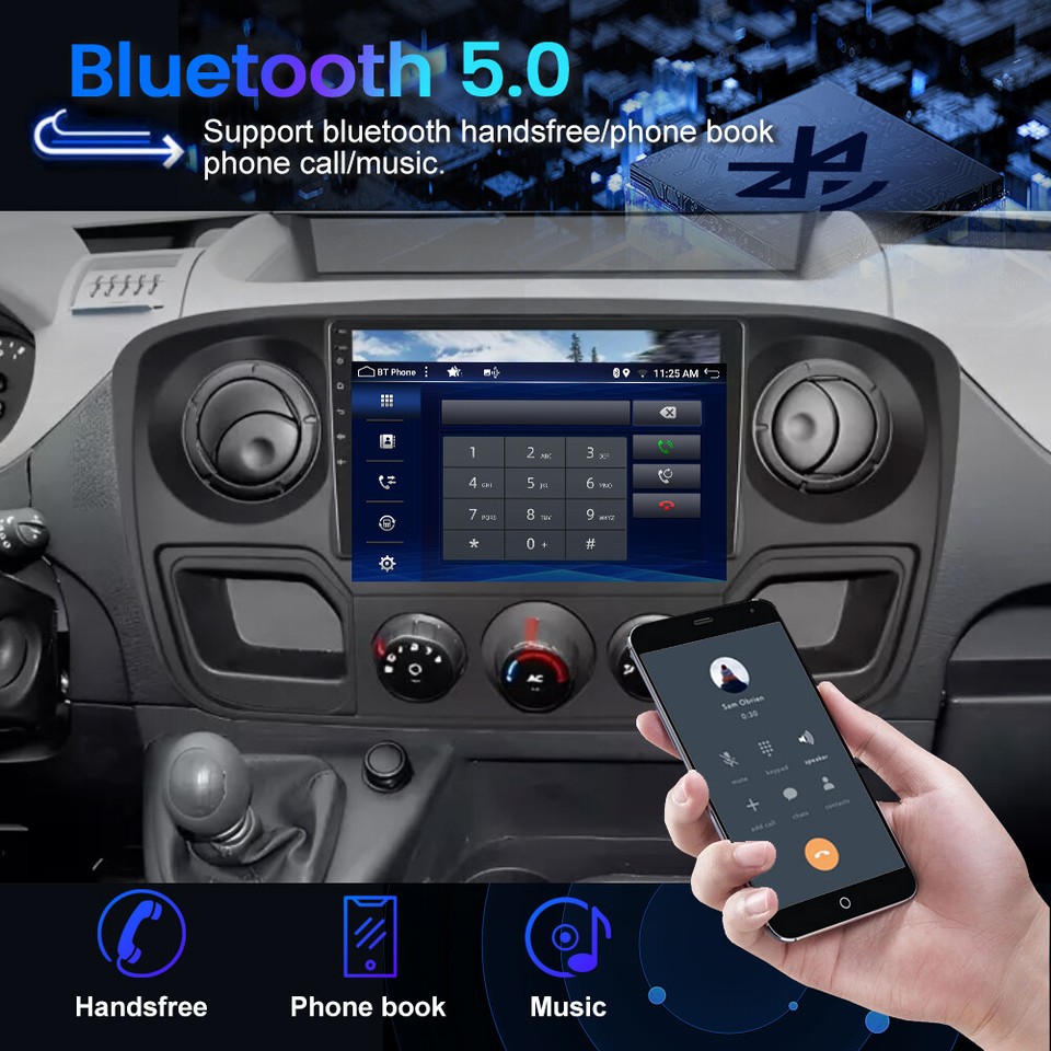 Android 14 Car Stereo For Vauxhall Movano B Renault Master 3 GPS Sat ...
