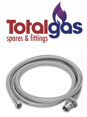 Stainless Steel gas hose for Joolca Hot Water 3m to Caravan gas bayonet ...