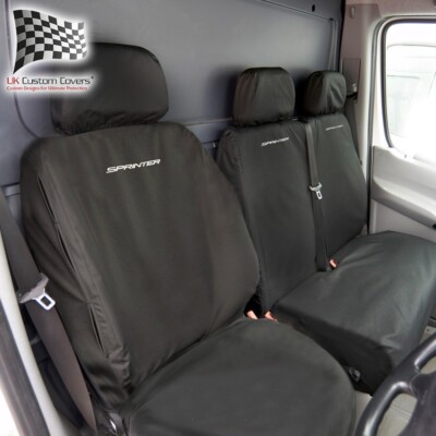 MERCEDES SPRINTER VAN FRONT SEAT COVERS WITH 'SPRINTER' EMBROIDERY ...