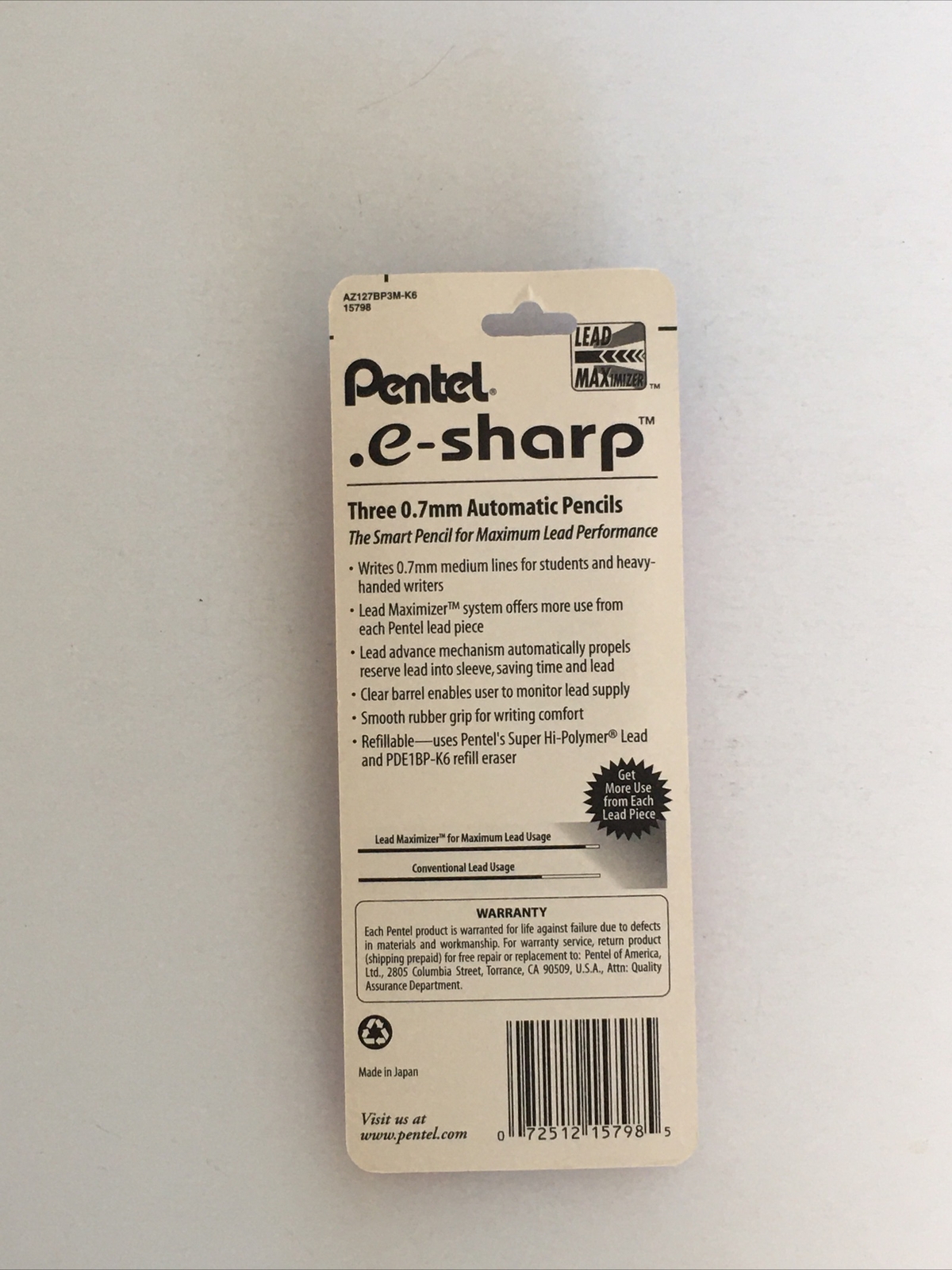 Lot Pentel e-Sharp Automatic Lead Mechanical Pencil 0.7 mm | eBay